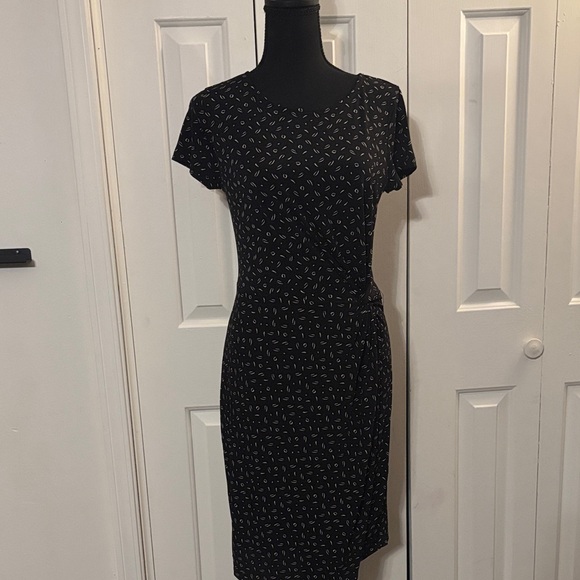 Muse | Dresses | Muse Black And White Patterned Midi Dress | Poshmark